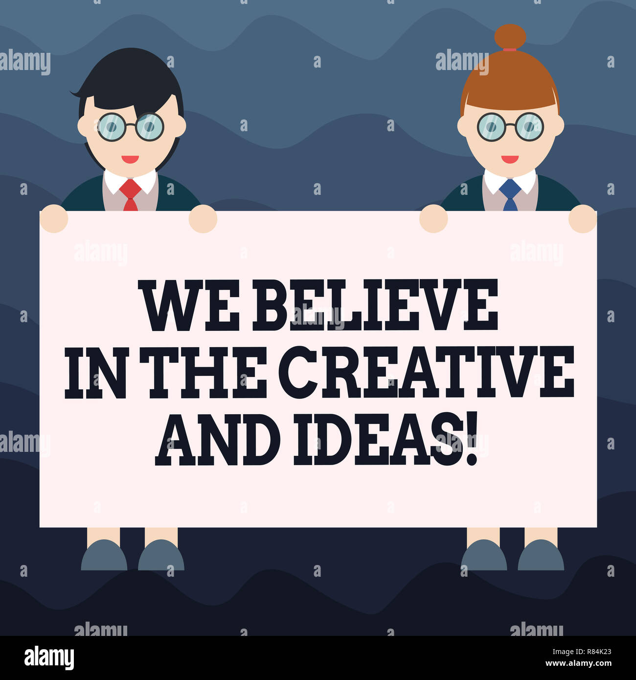 Writing note showing We Believe In The Creative And Ideas. Business ...