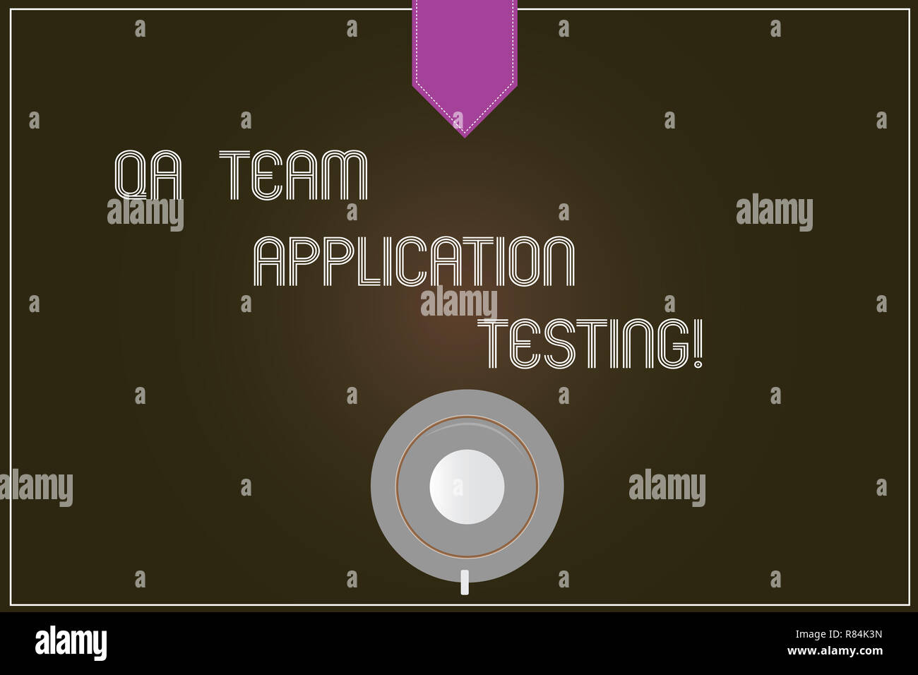 Word Writing Text Qa Team Application Testing Business Concept For