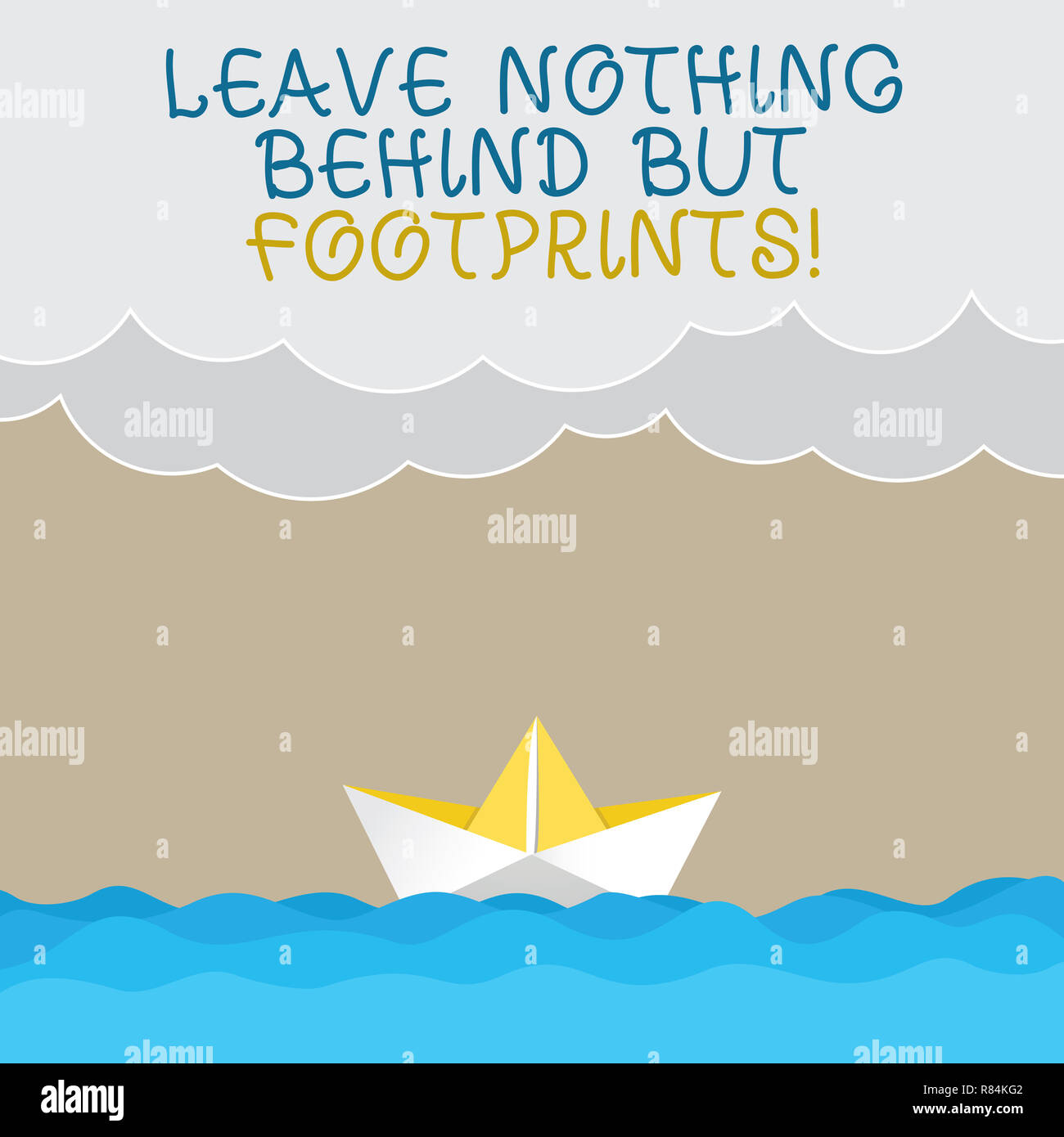 Leave nothing but footprints hi-res stock photography and images - Alamy