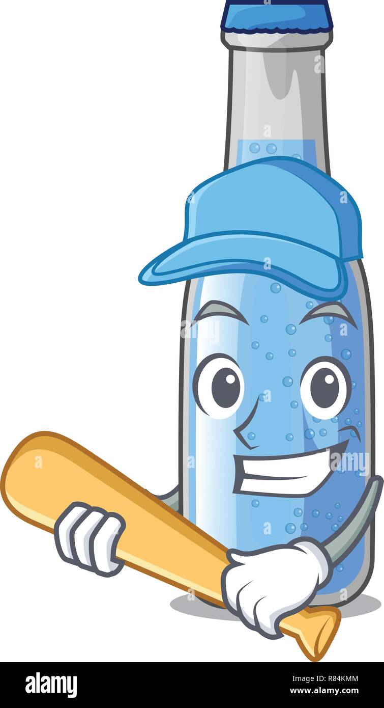 Playing baseball soda water and ice cubes cartoon Stock Vector Image ...