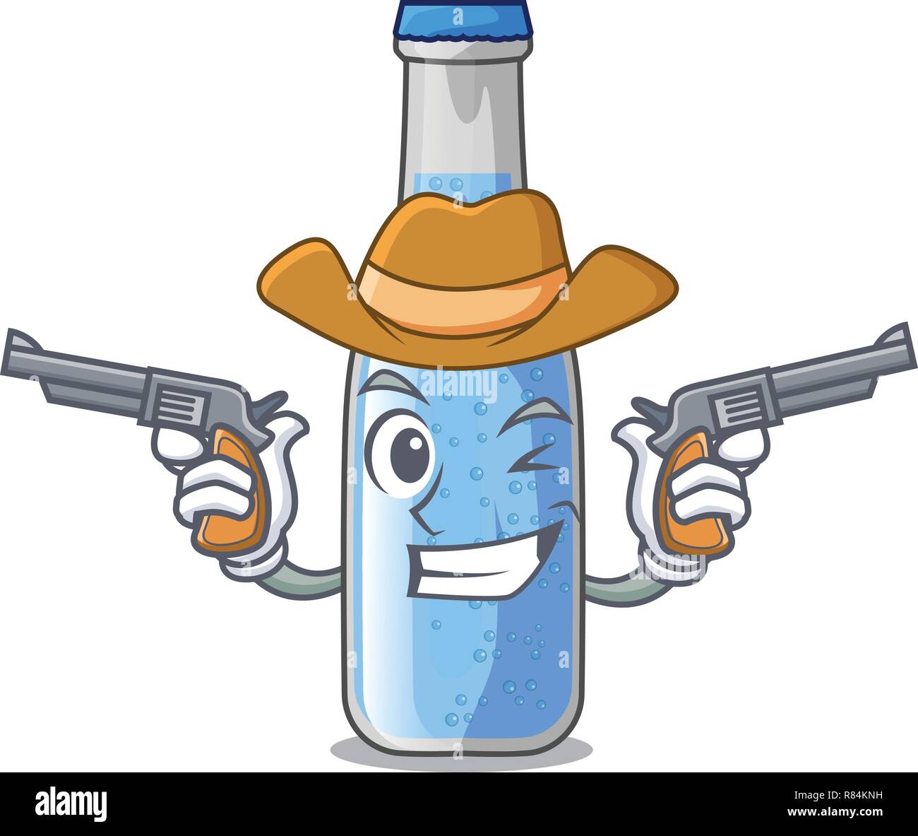 Cowboy drinking glass Stock Vector Images - Alamy