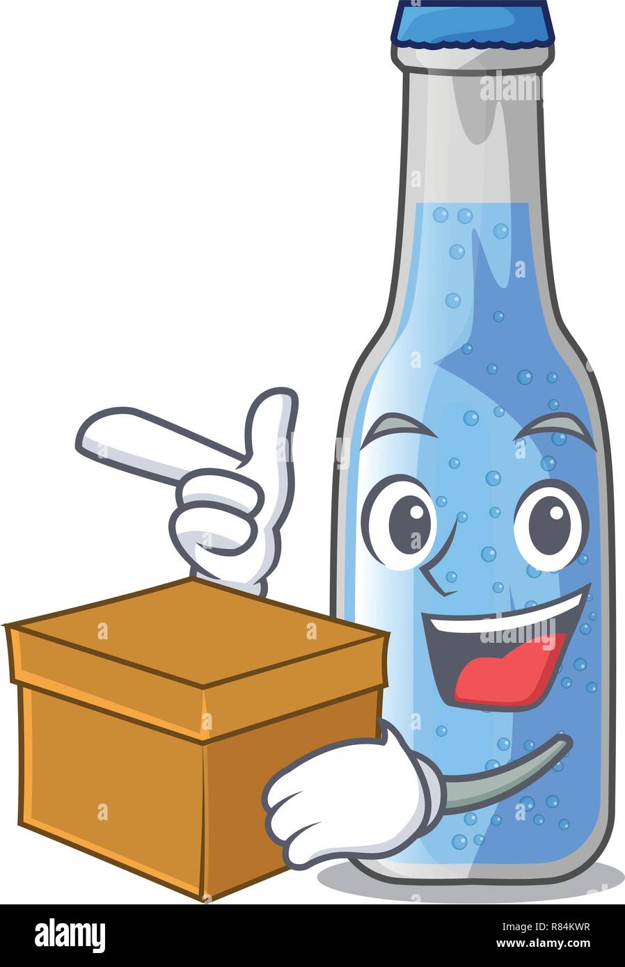 Bottled water box Stock Vector Images - Alamy