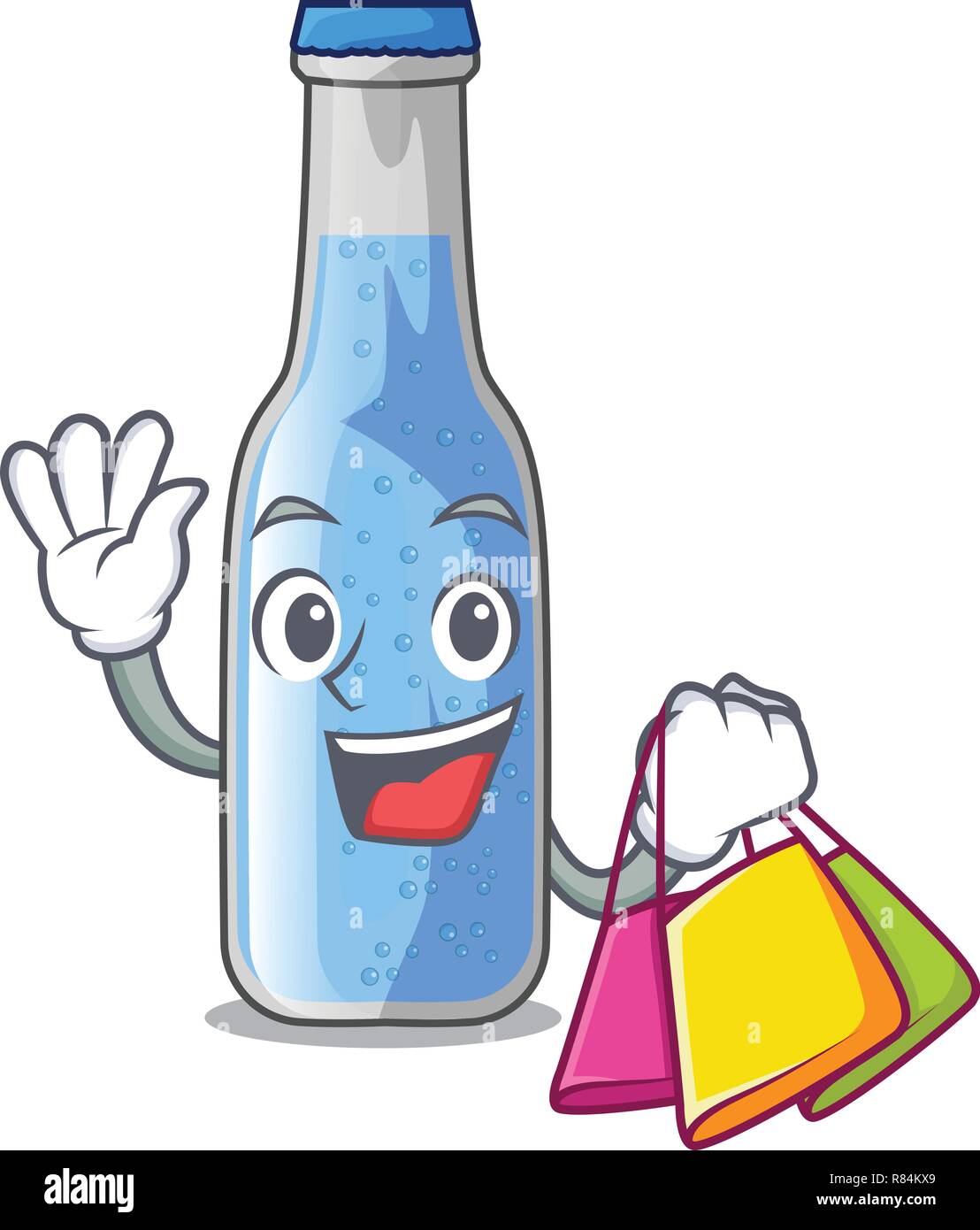Shopping soda water bottle near cartoon table Stock Vector Image & Art ...