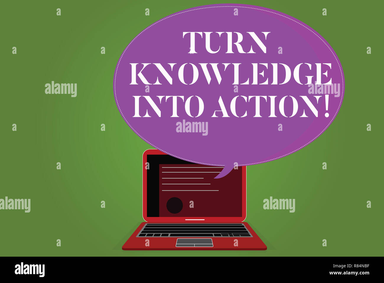 Word writing text Turn Knowledge Into Action. Business concept for ...