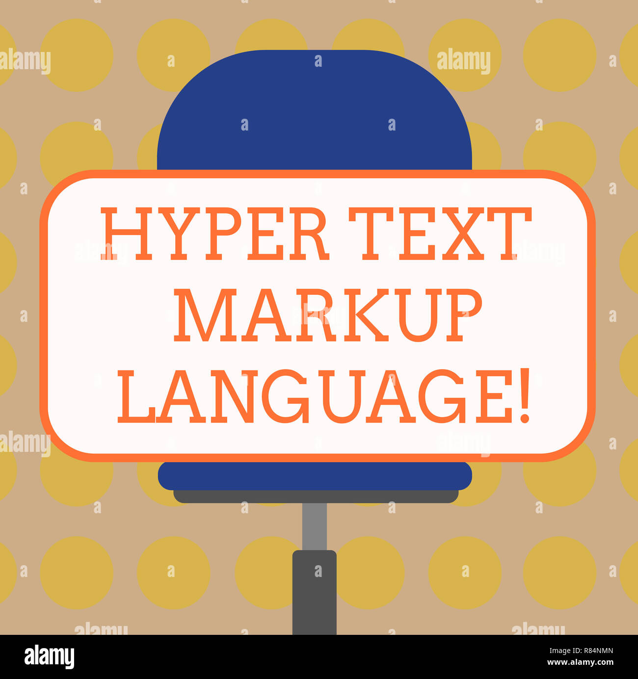 Word writing text Hyper Text Markup Language. Business concept for Standard languages for the ...
