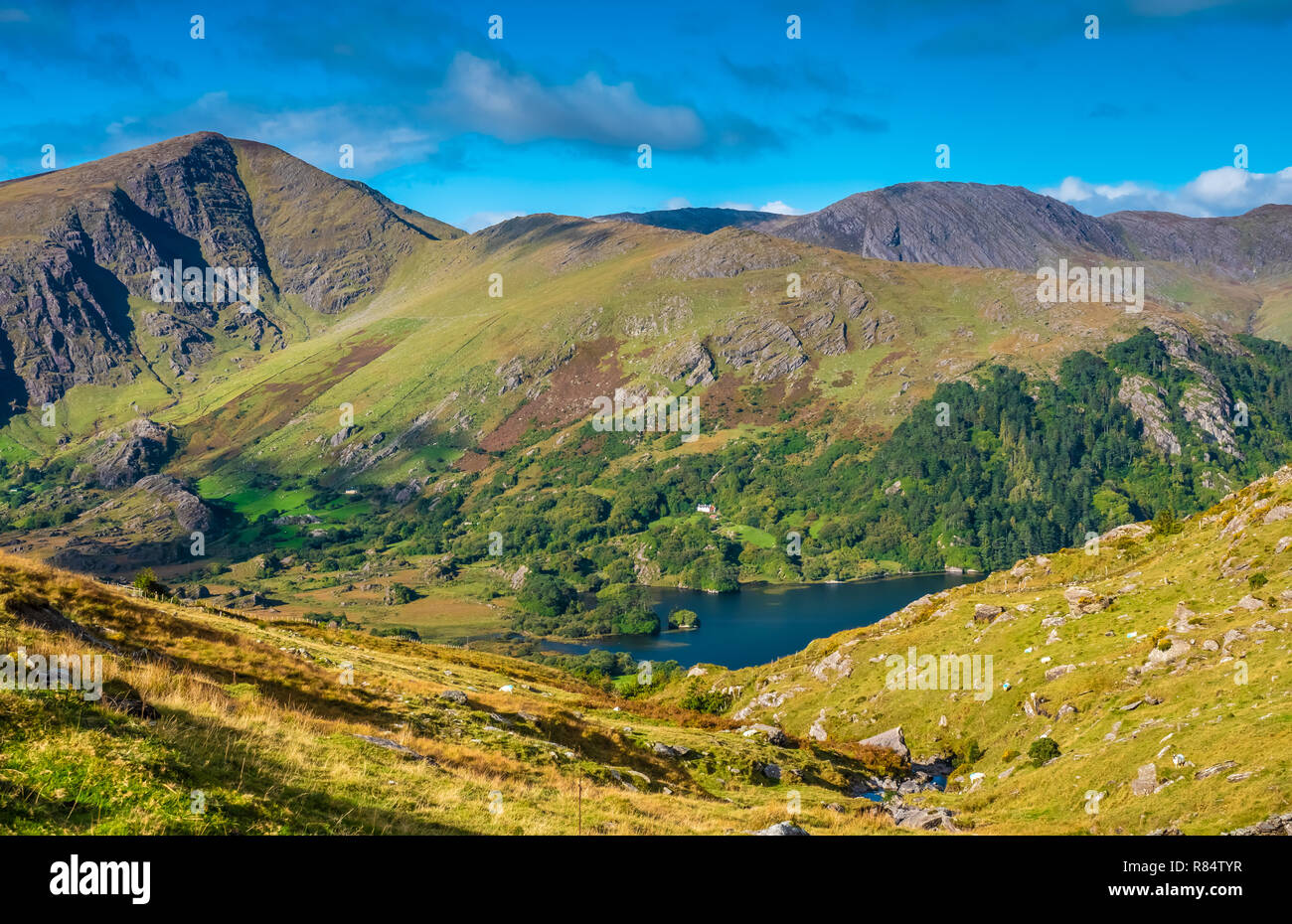 Glanmore Lake, along the Ring of Beara, relatively unexplored and less ...