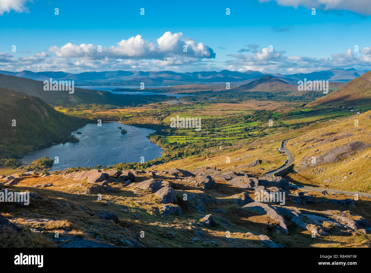 Glanmore Lake, along the Ring of Beara, relatively unexplored and less ...