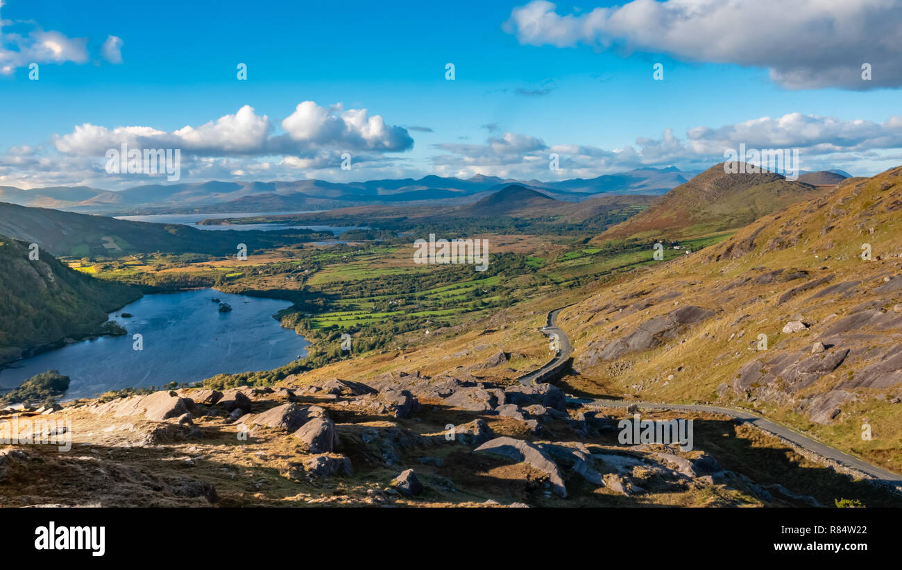 Glanmore Lake, along the Ring of Beara, relatively unexplored and less ...