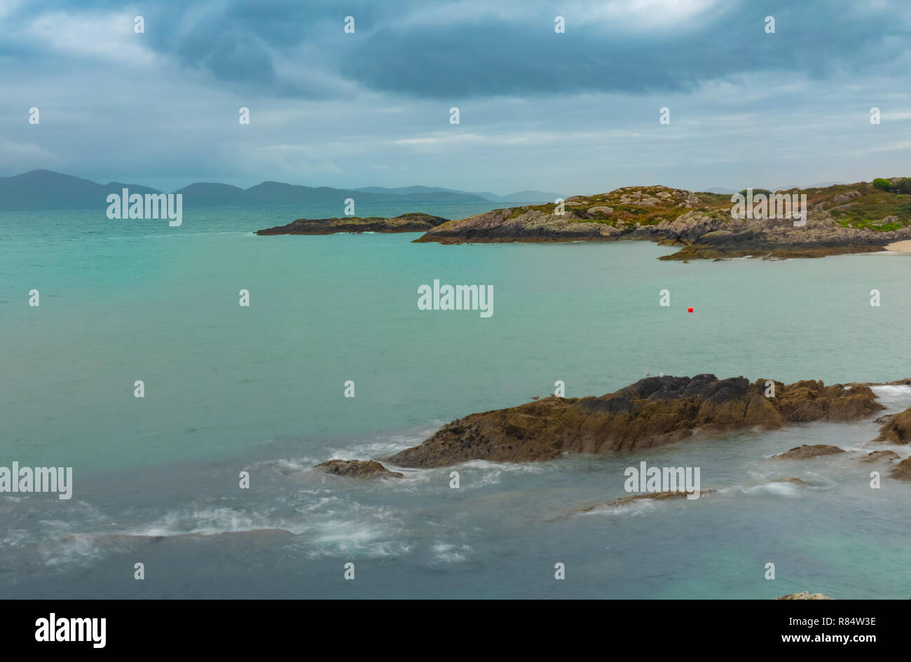 Rocky remote beaches near Castlecove, Ring of Kerry, County Kerry ...