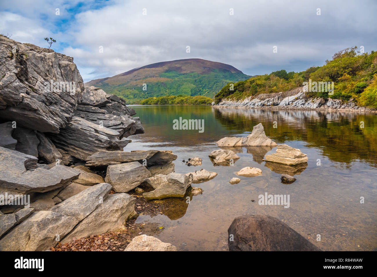 The Colleen Bawn Rock, Muckross Lake, Killarney National Park, County ...