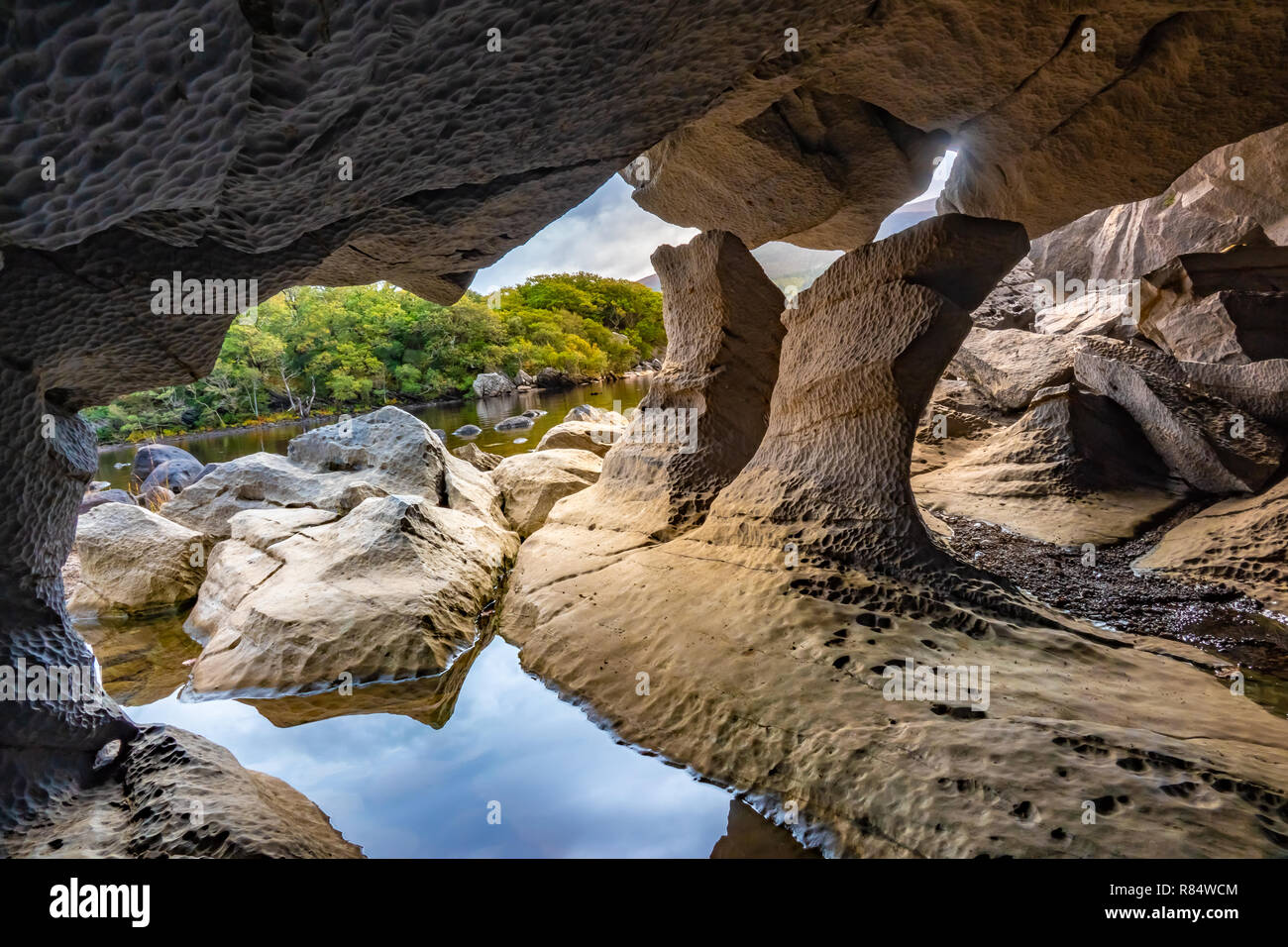 The Colleen Bawn Rock, Muckross Lake, Killarney National Park, County ...