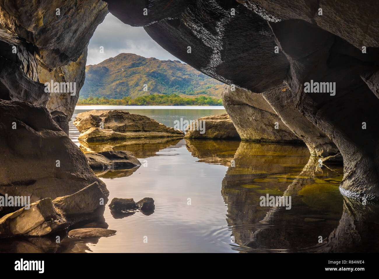 The Colleen Bawn Rock, Muckross Lake, Killarney National Park, County ...