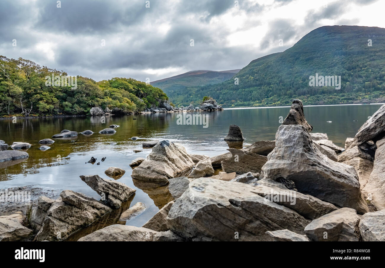 The Colleen Bawn Rock, Muckross Lake, Killarney National Park, County ...