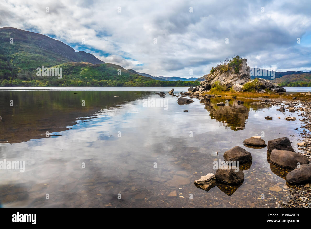 The Colleen Bawn Rock, Muckross Lake, Killarney National Park, County ...
