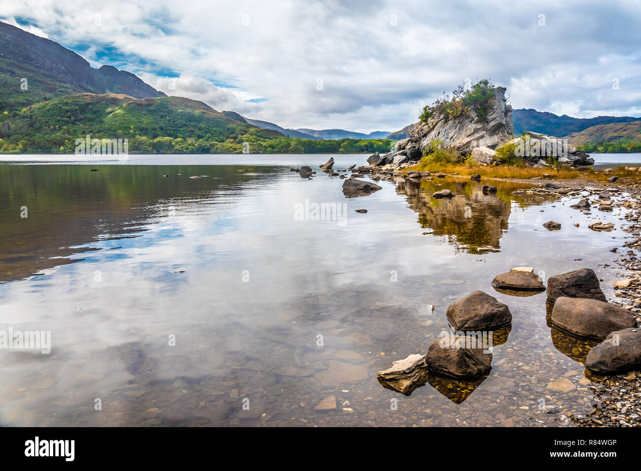 The Colleen Bawn Rock, Muckross Lake, Killarney National Park, County ...
