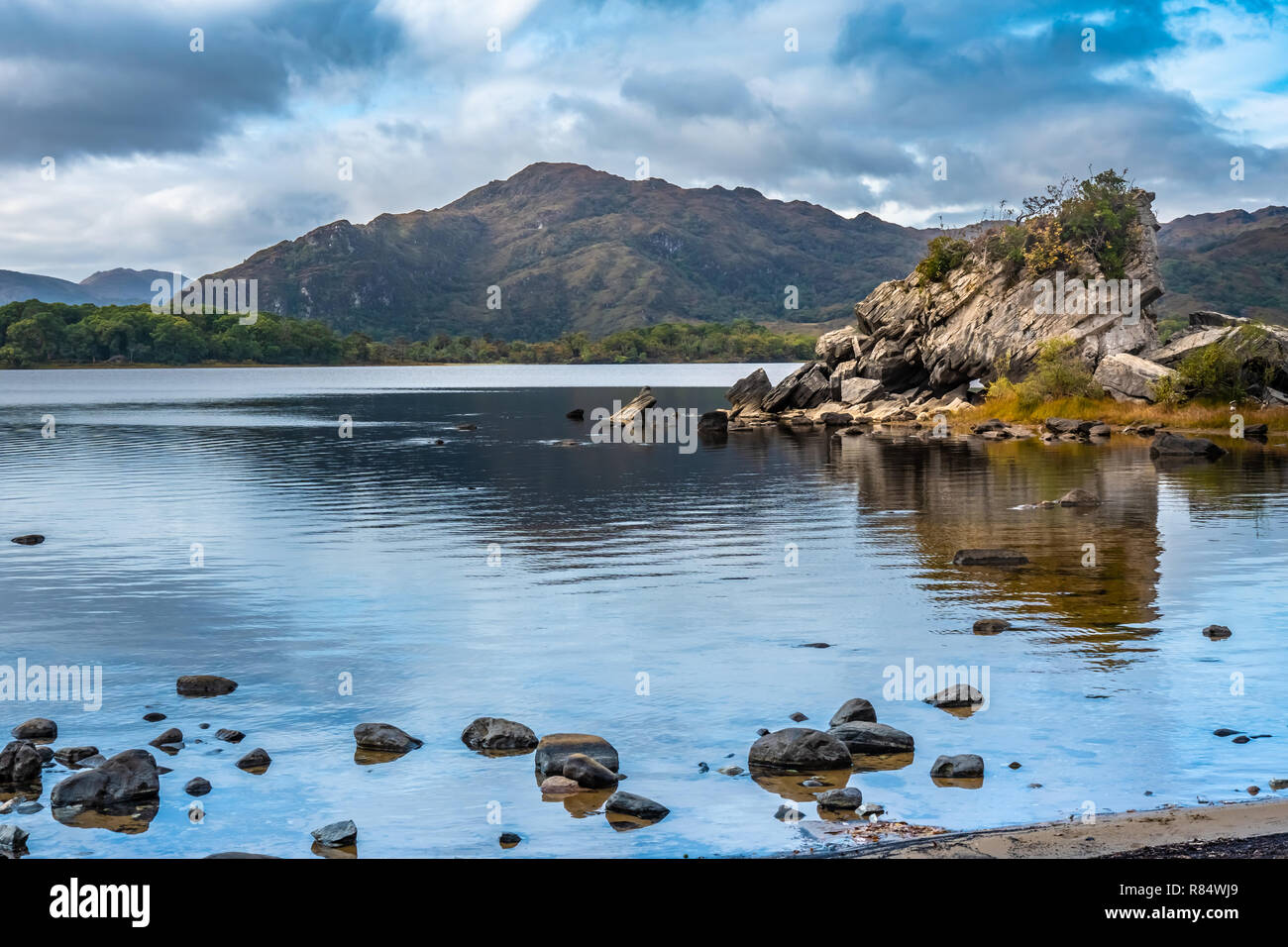 The Colleen Bawn Rock, Muckross Lake, Killarney National Park, County ...