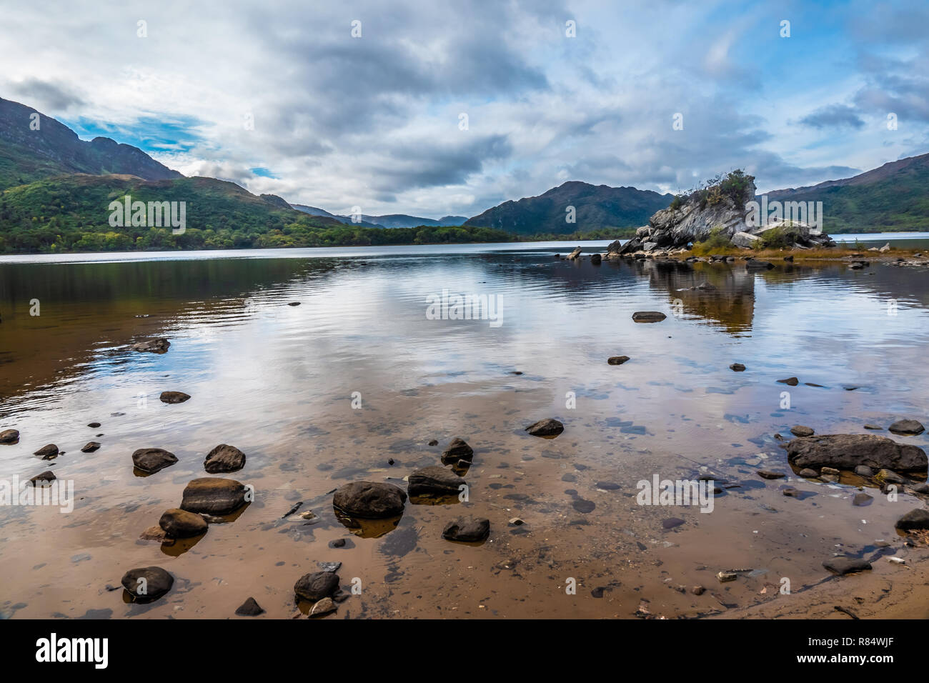The Colleen Bawn Rock, Muckross Lake, Killarney National Park, County ...