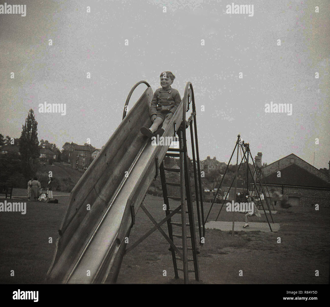 1950s playground hi-res stock photography and images - Alamy