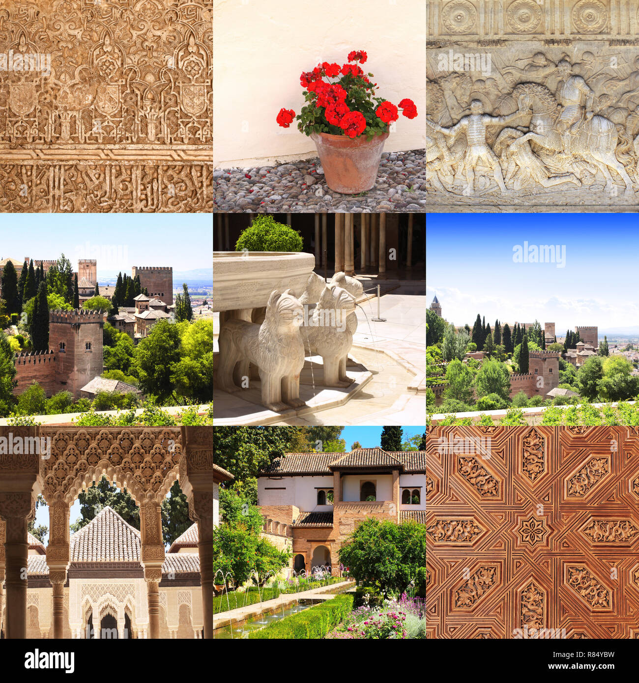 Famous Alhambra Castle, Granada, Spain Stock Photo - Alamy