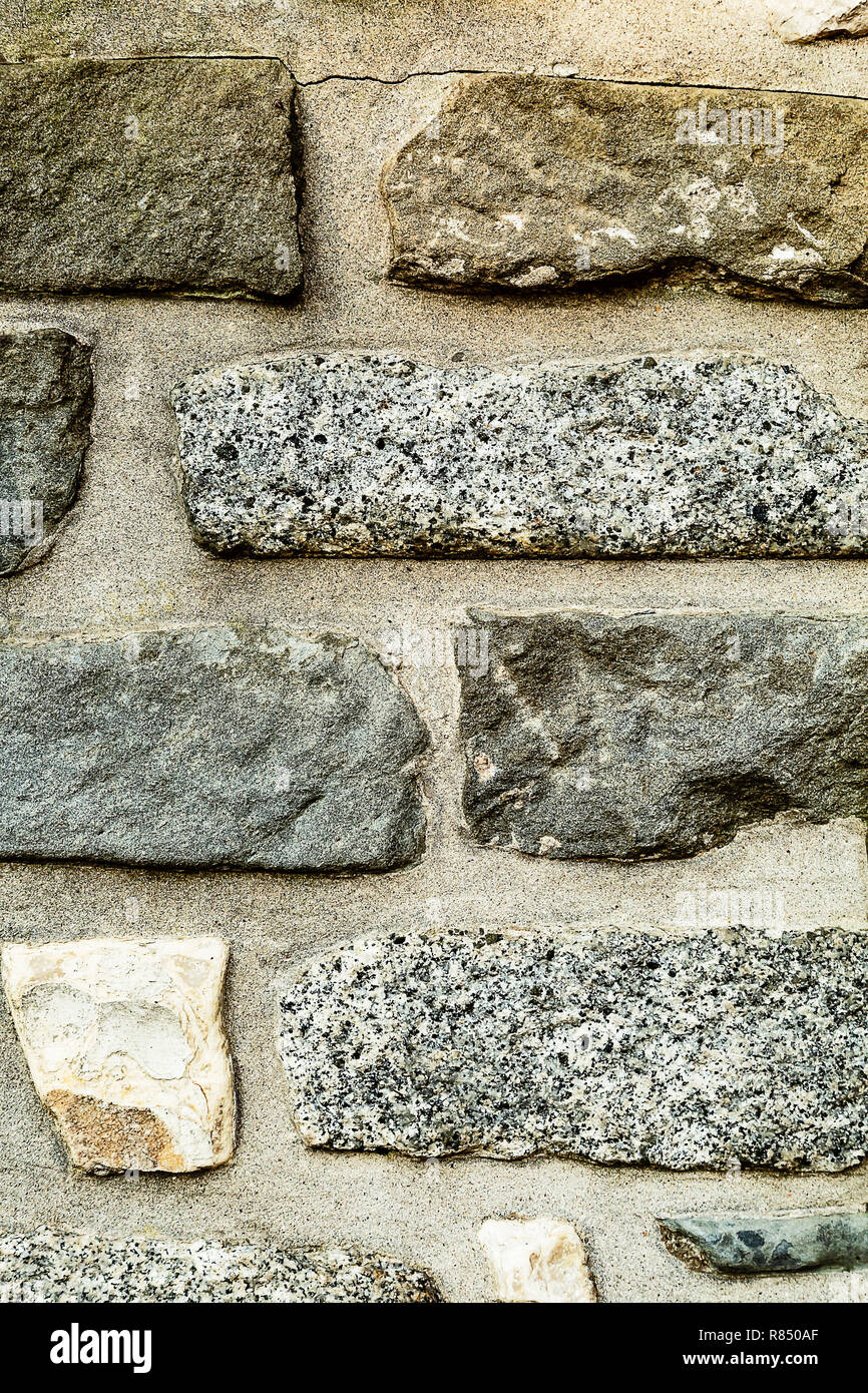 Rock bricks patterned laying Black And White Textured Stock Photo - Alamy