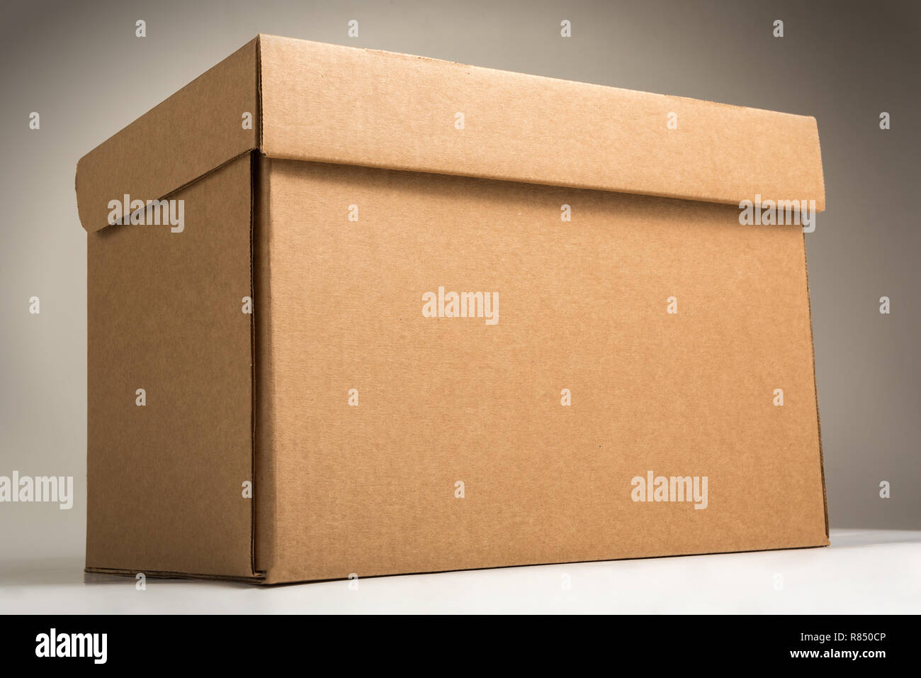 Cardboard archive storage box Stock Photo - Alamy