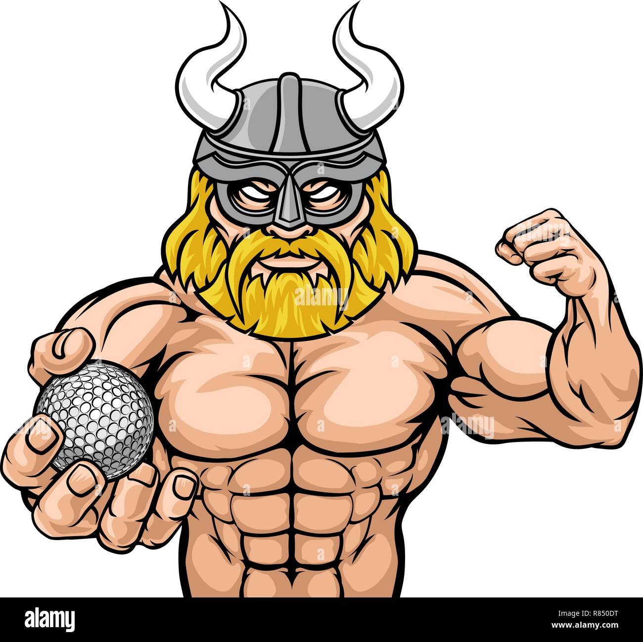Viking Golf Sports Mascot Stock Vector Image & Art - Alamy