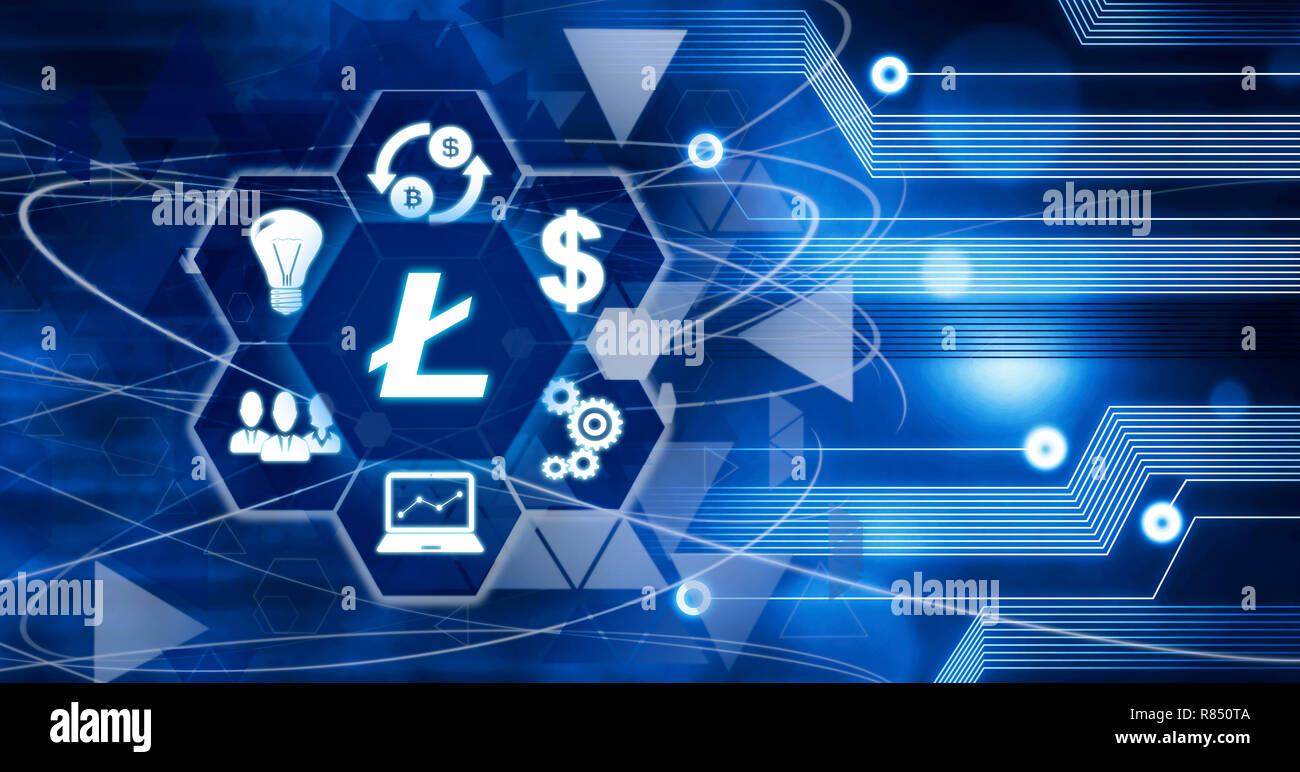 Litecoin Cryptocurrency Digital Currency Technology Business Internet ...