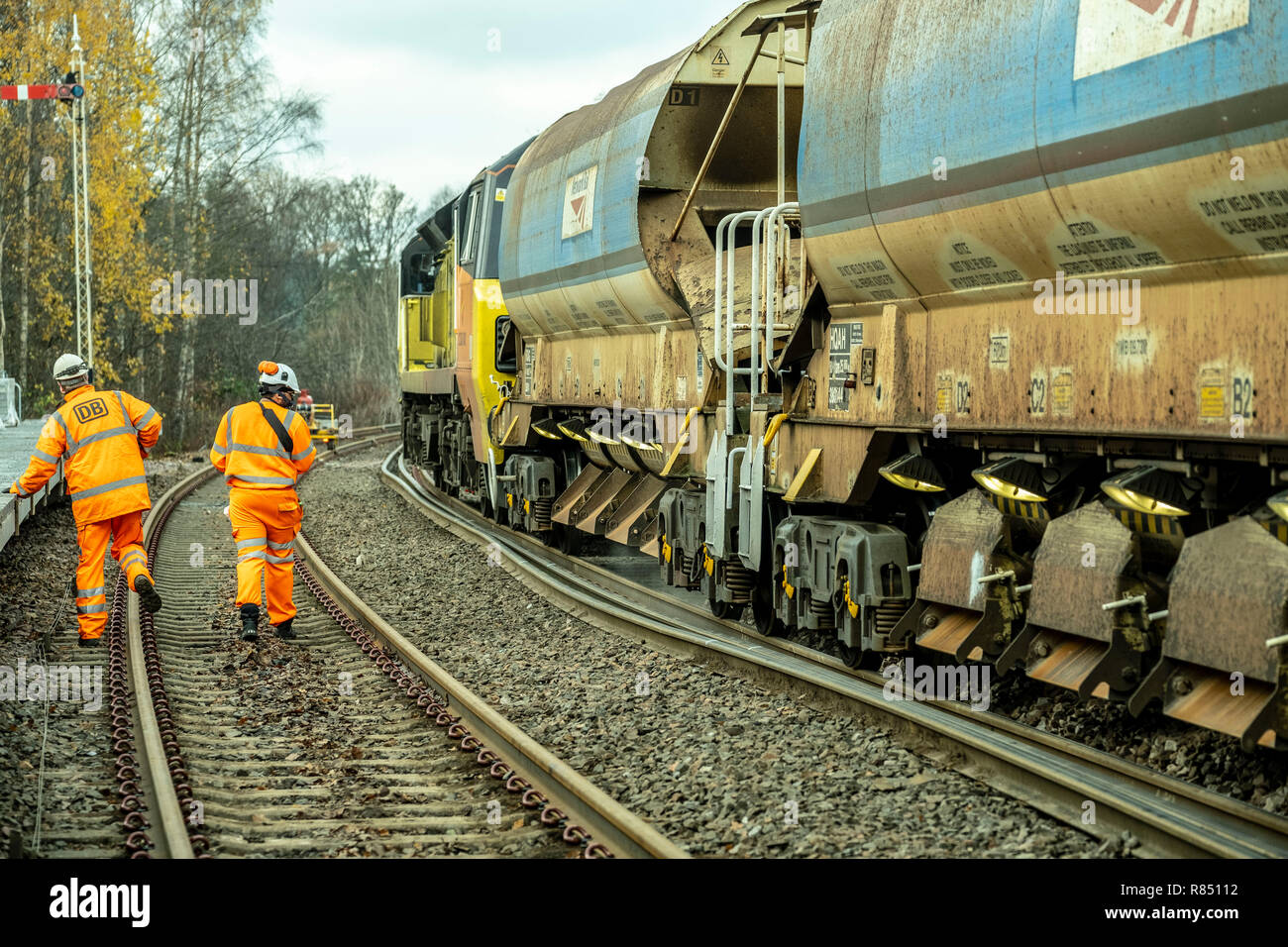 Railway track points hi-res stock photography and images - Alamy