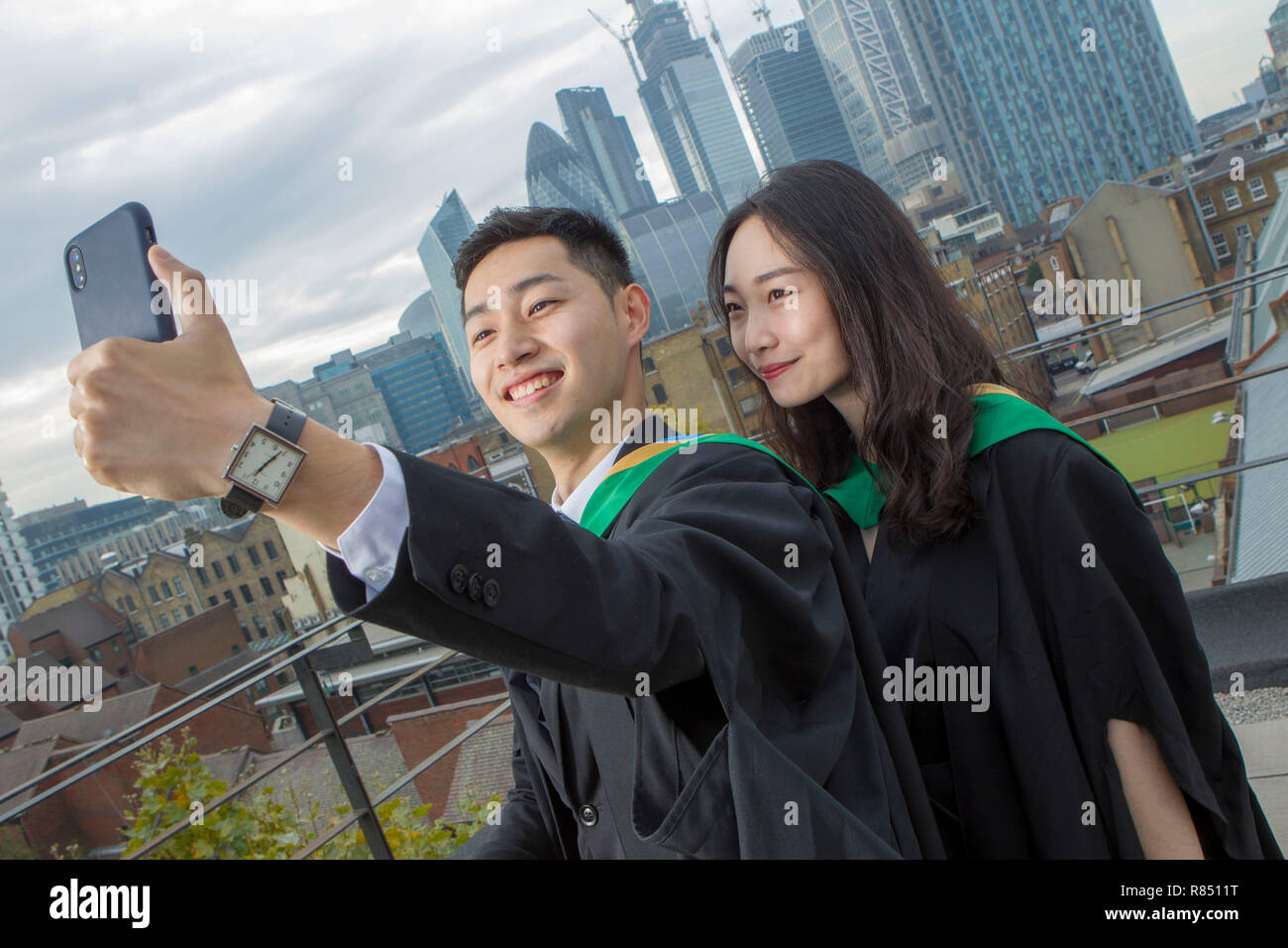 International students celebrating graduation Stock Photo - Alamy
