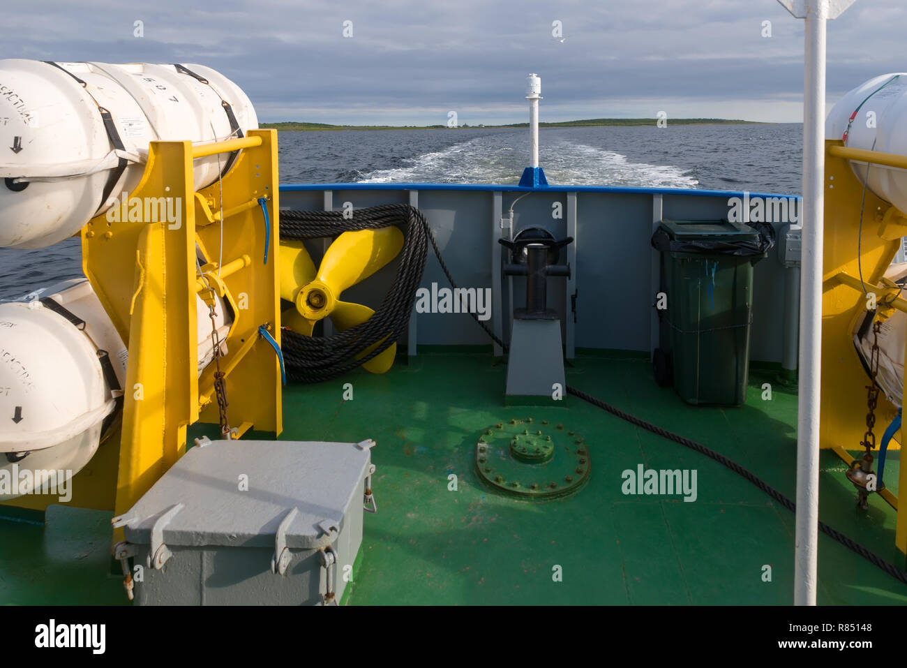 Life raft container boat hi-res stock photography and images - Alamy