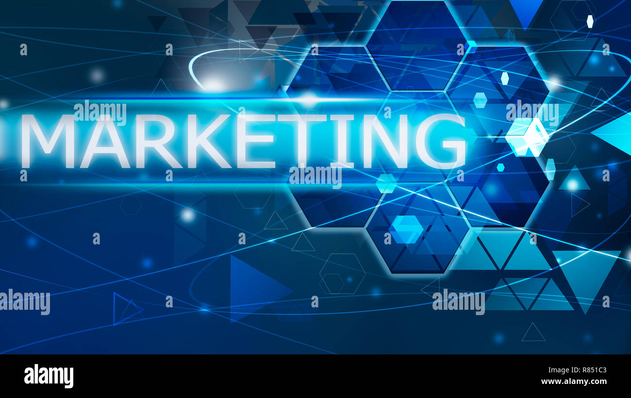 Marketing, Technology Innovation Computer Data Future conection ...