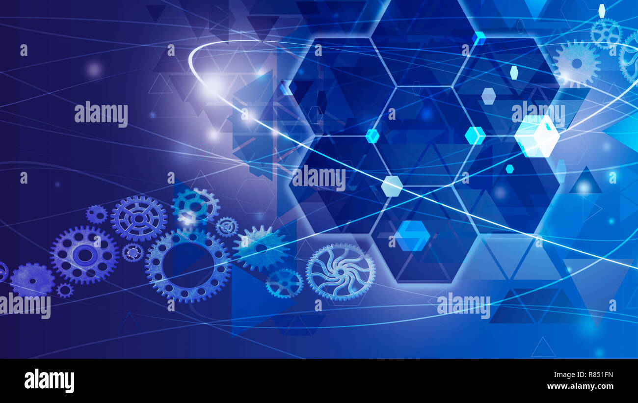 Innovation Computer Data cogs Technology,Training,Business concept ...