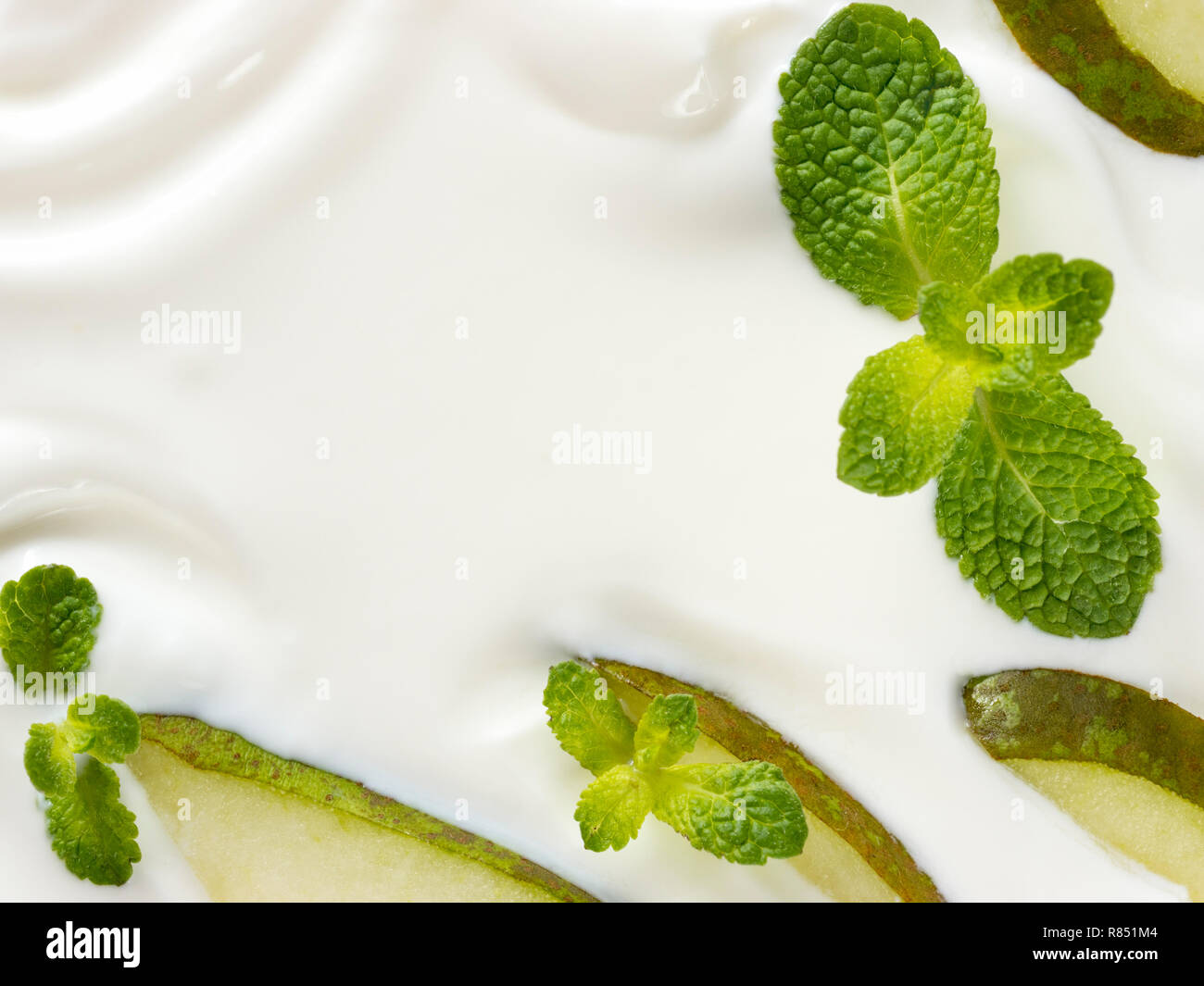 Yogurt texture hi-res stock photography and images - Alamy