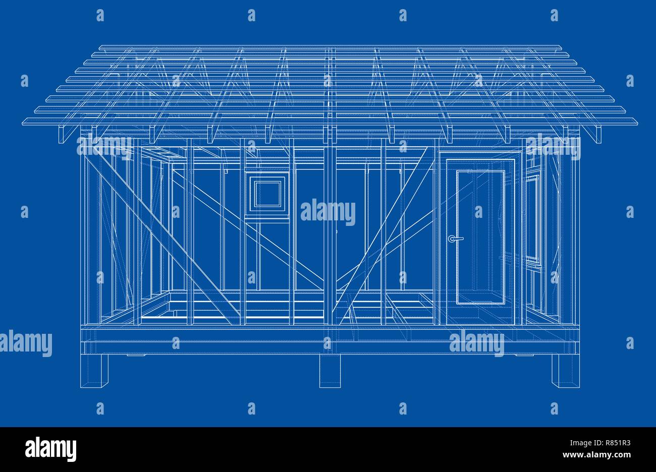 Private House Sketch Vector Stock Vector Image And Art Alamy