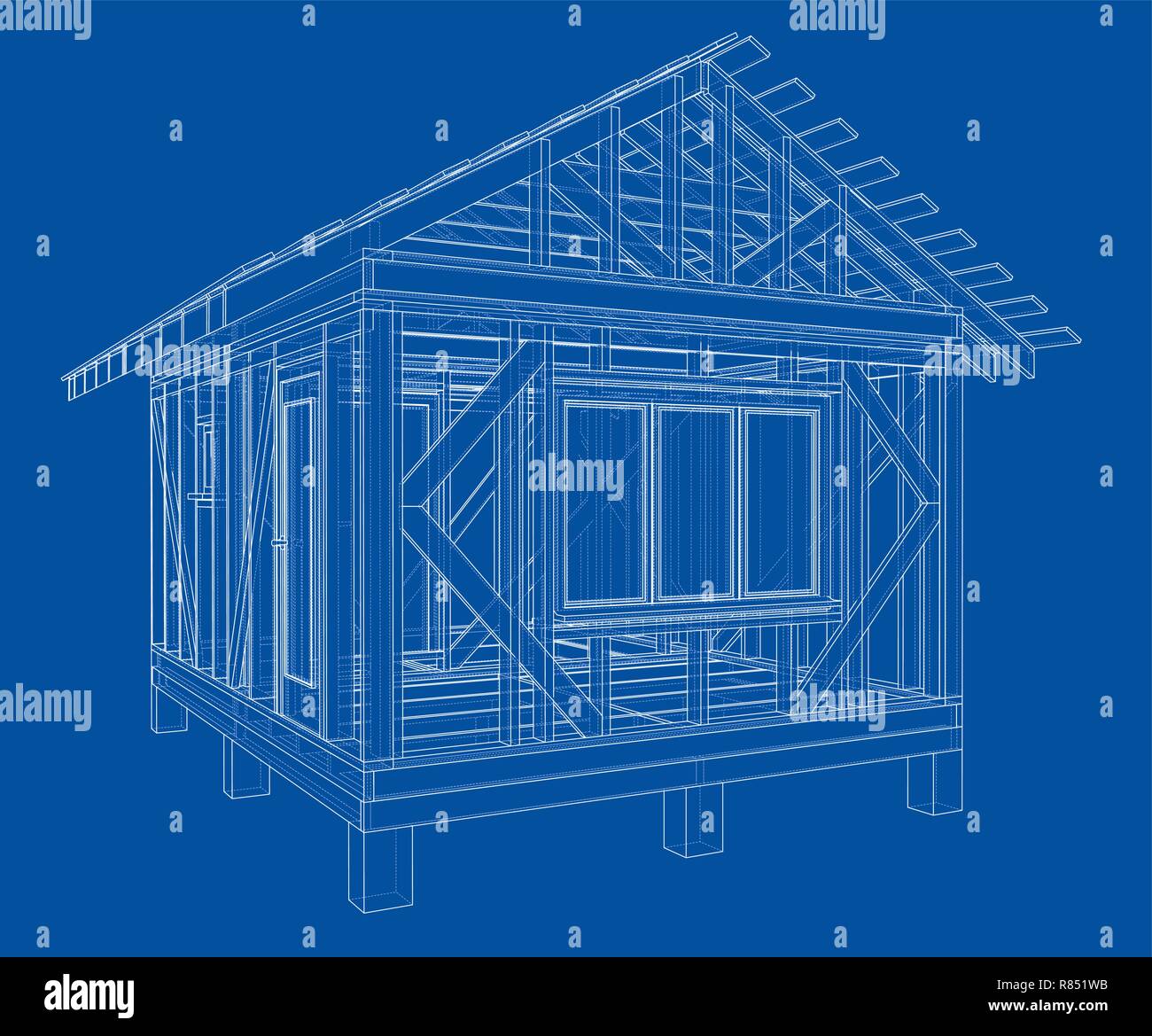 Private house sketch. Vector Stock Vector Image & Art - Alamy