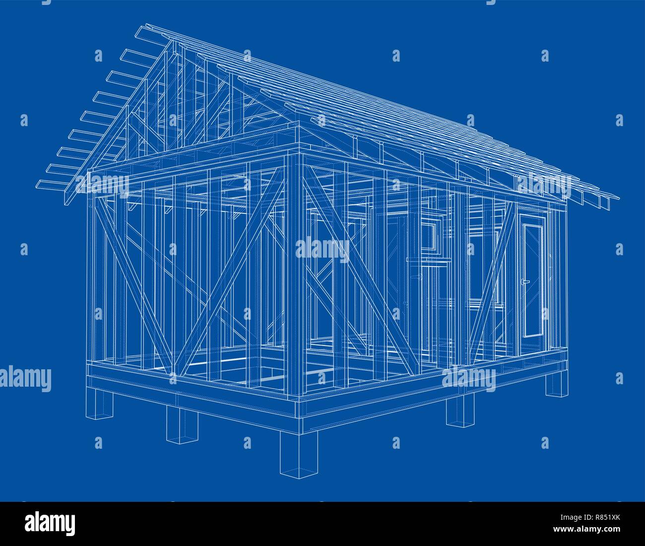 Private house sketch. Vector Stock Vector Image & Art - Alamy