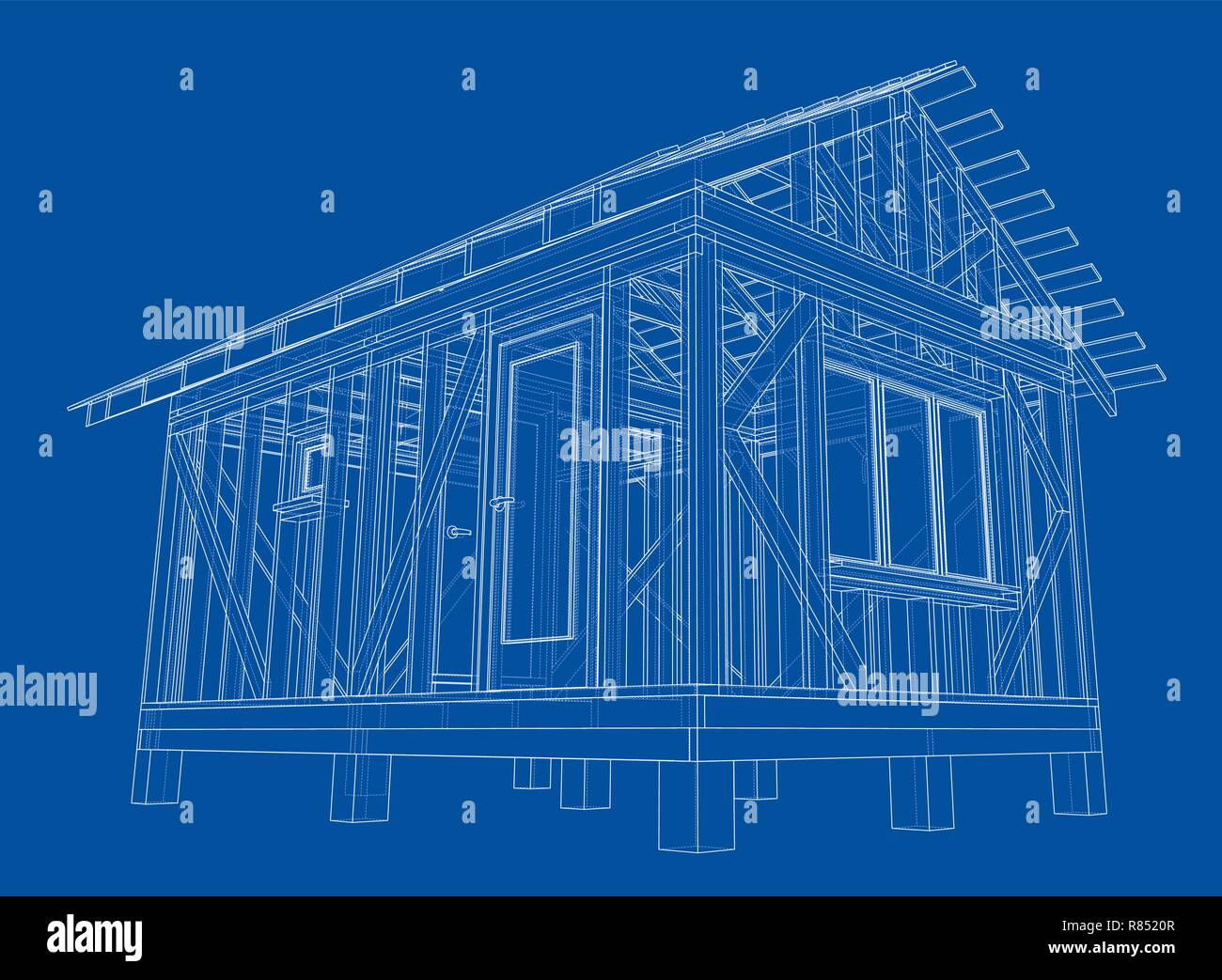 Private House Sketch Vector Stock Vector Image And Art Alamy