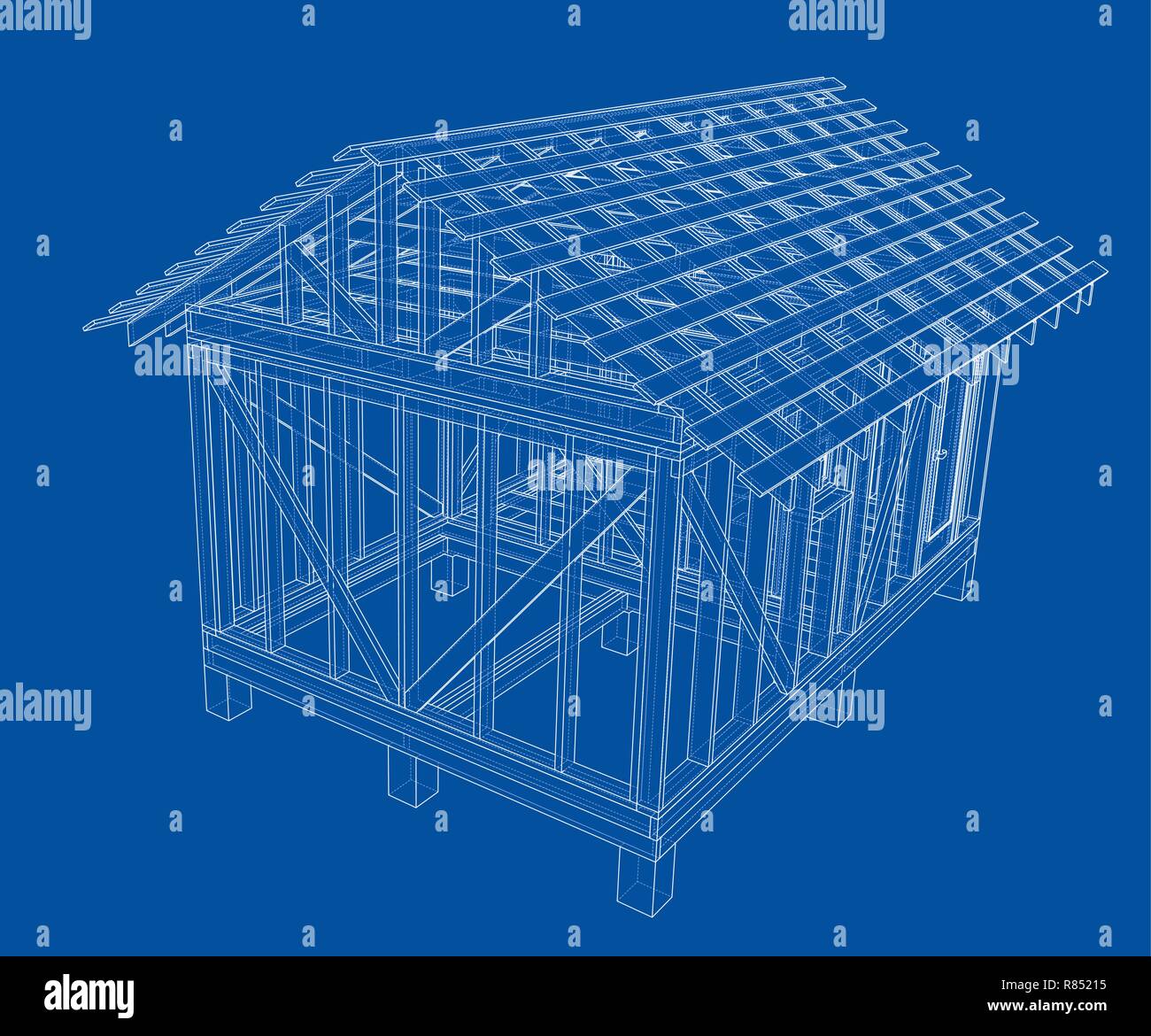 Private House Sketch Vector Stock Vector Image And Art Alamy