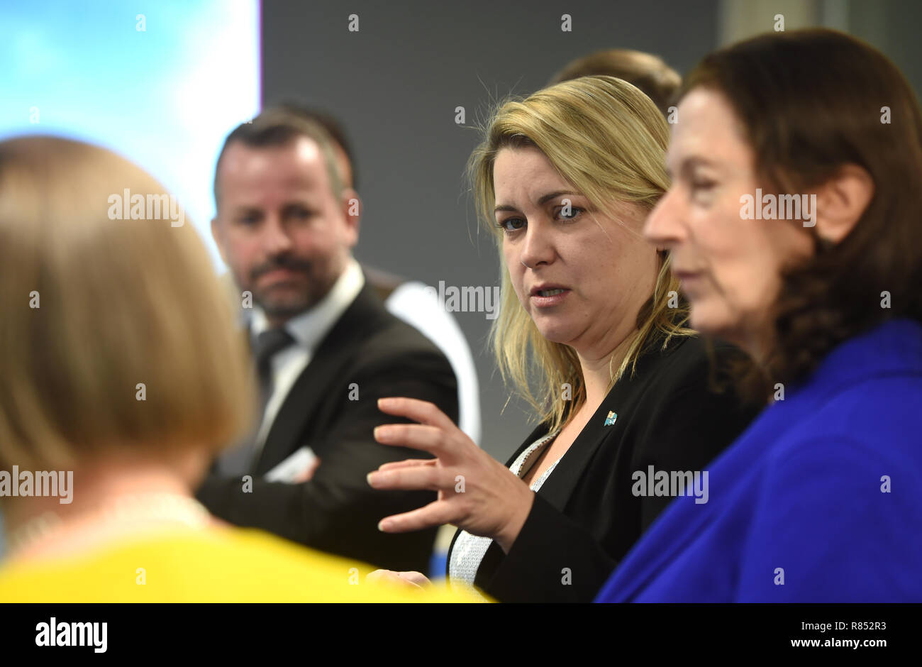 Aviation minister Baroness Sugg in the new digital air traffic control ...