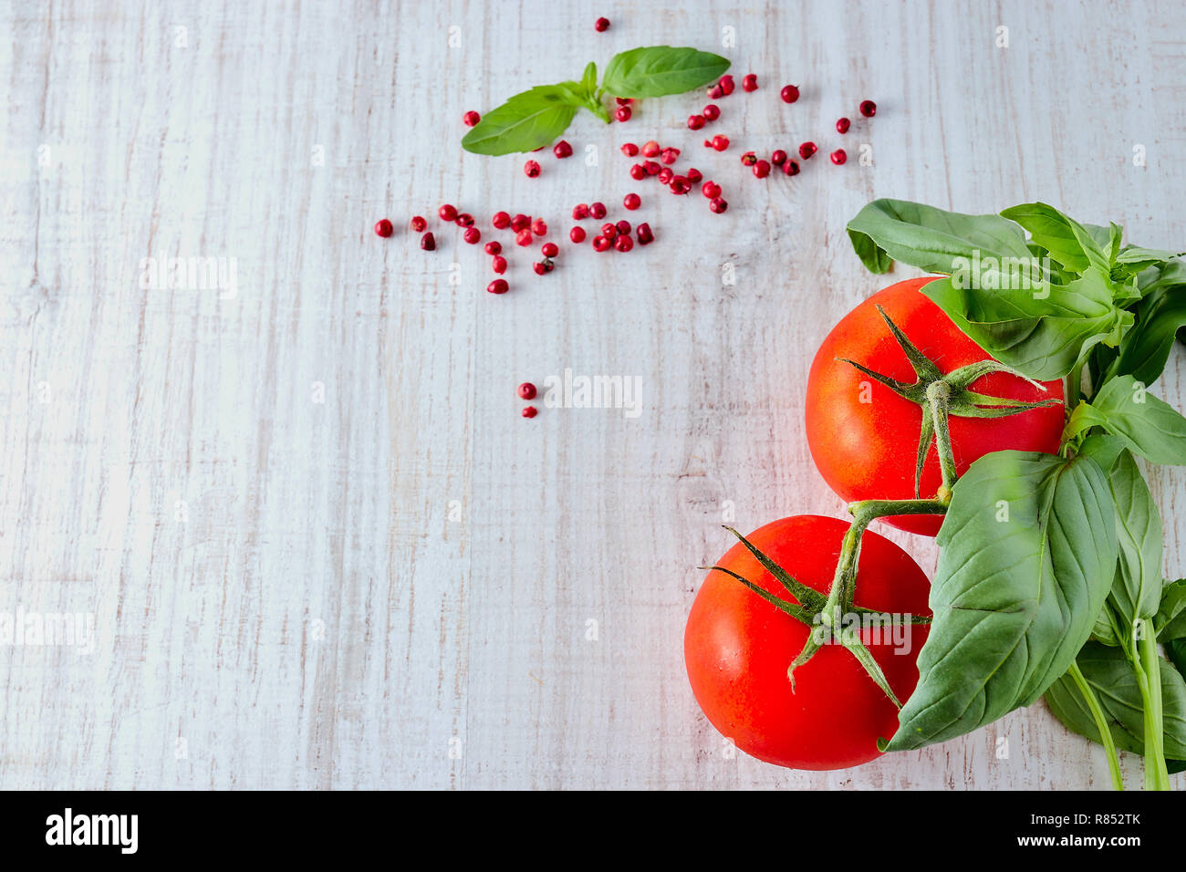 Fresh red vegetable on the wooden table. composition of vegetables ...