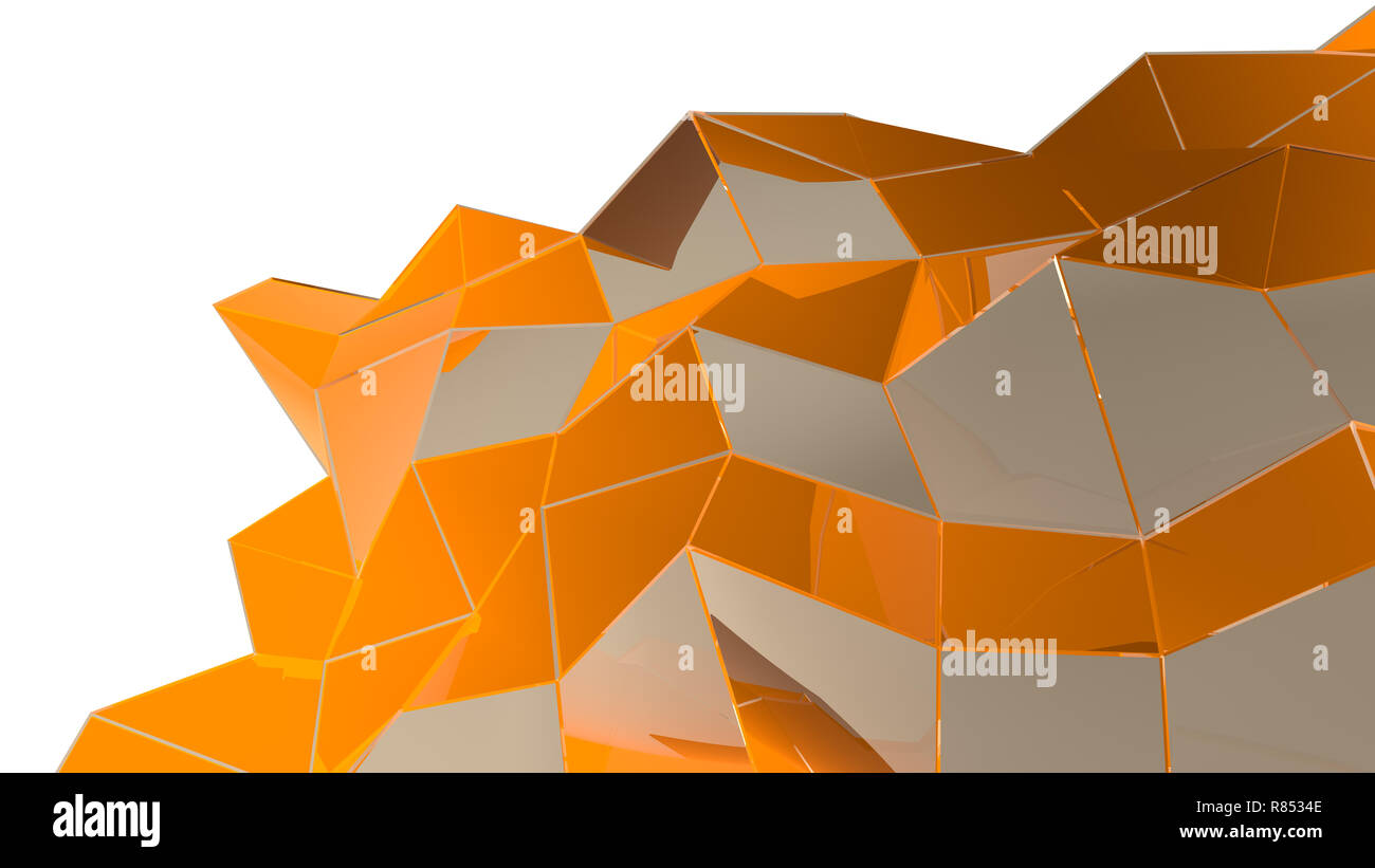 Abstract geometric background with rectangles and lines. 3d ...