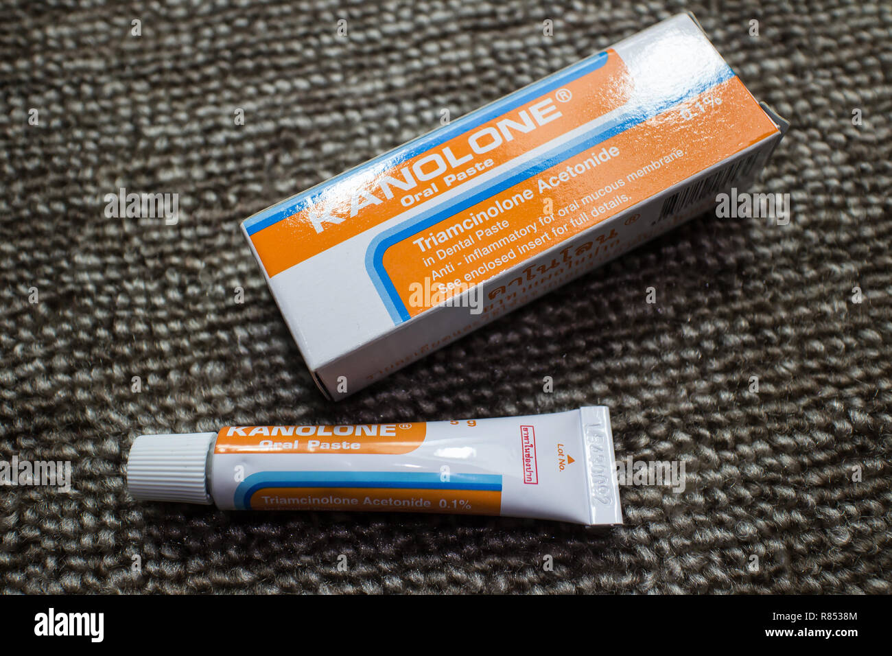 Chiangmai, Thailand - December 13 2018: Product shot of Kanolone oral ...