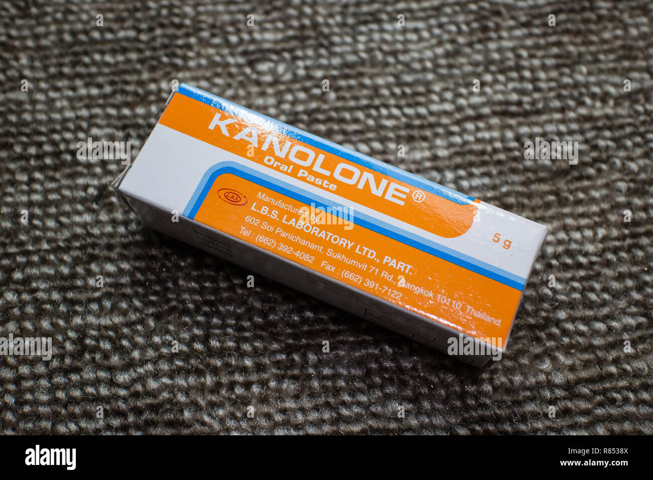 Chiangmai, Thailand - December 13 2018: Product shot of Kanolone oral ...