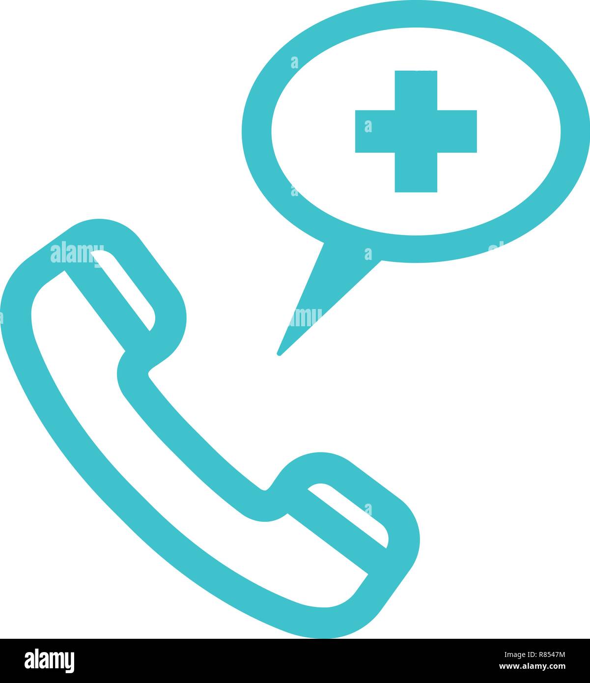 Healthcare communication icon Stock Vector Images - Alamy