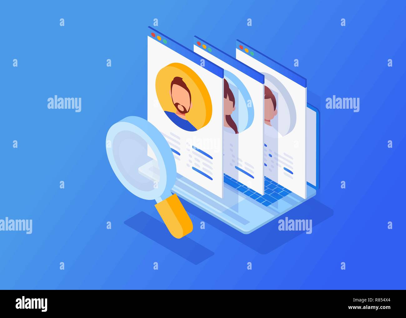 Empty vacant person Stock Vector Images - Alamy