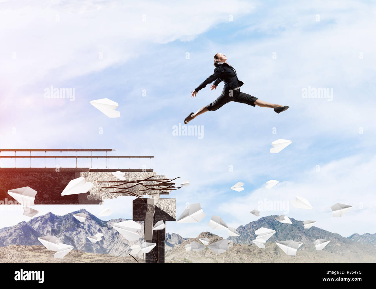 Problems and difficulties overcoming concept Stock Photo - Alamy