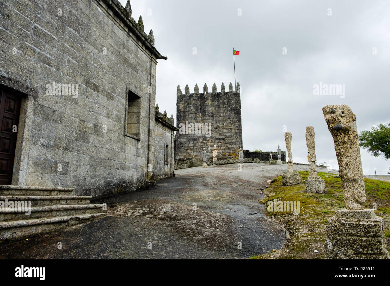 Povoa de Lanhoso, Portugal - May 31, 2018 : Castelo da Póvoa de Lanhoso ...