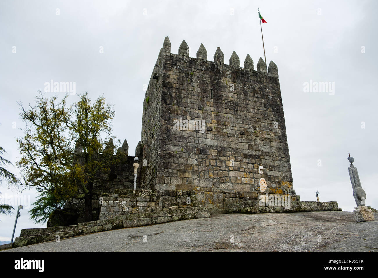 Povoa de Lanhoso, Portugal - May 31, 2018 : Castelo da Póvoa de Lanhoso ...
