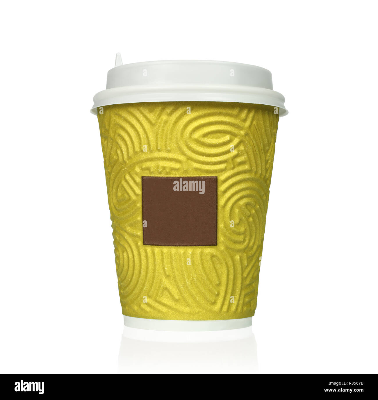 Coffee cup isolated on white background close-up Stock Photo - Alamy