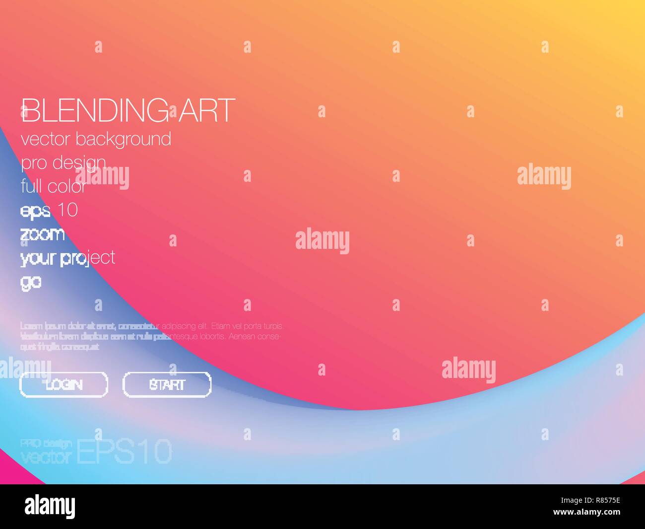 Abstract blend background. Template for web site Stock Vector Image ...